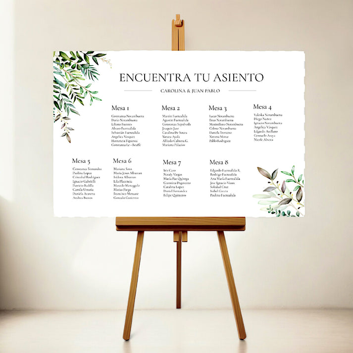 Letrero de Bienvenida para matrimonio – Innova Designs