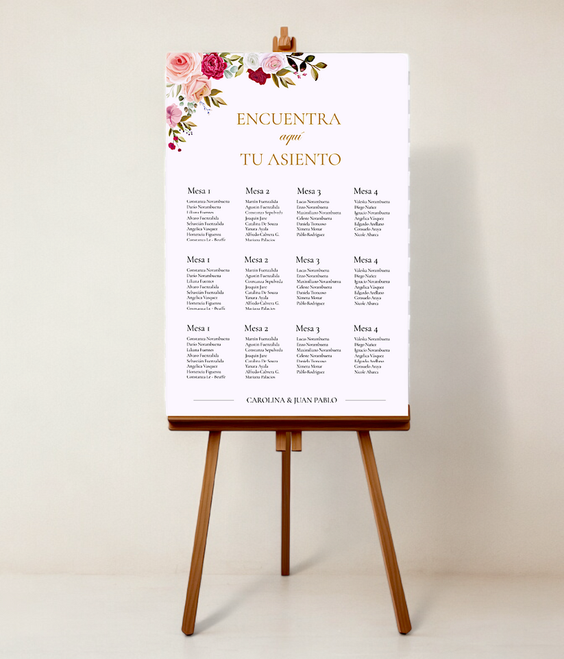Letrero de Bienvenida para matrimonio – Innova Designs