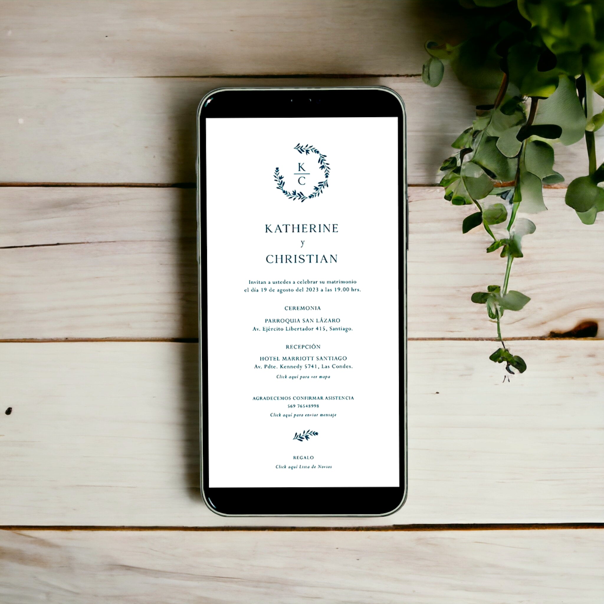 Invitación de matrimonio digital personalizable – Innova Designs