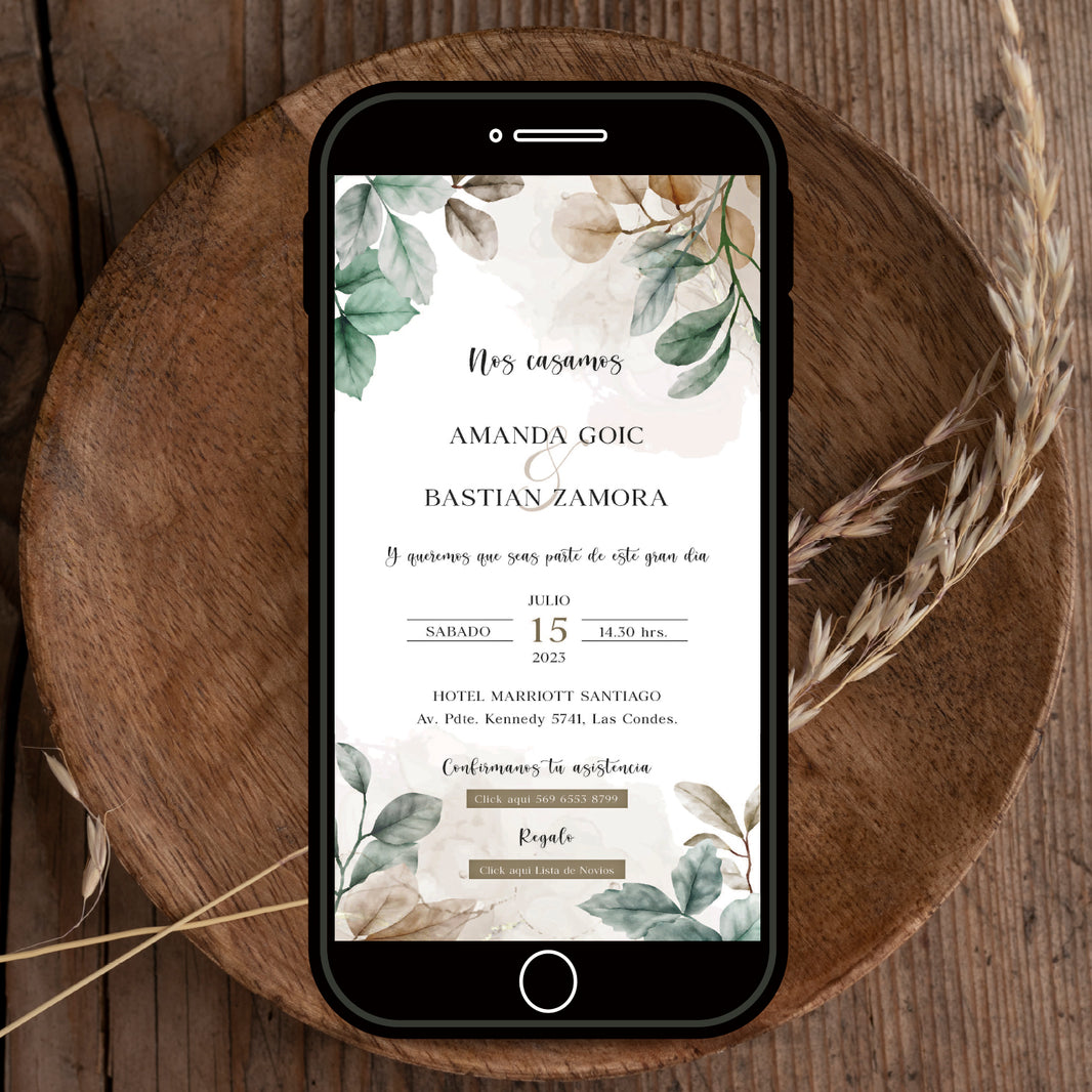 Invitación digital de matrimonio – Innova Designs