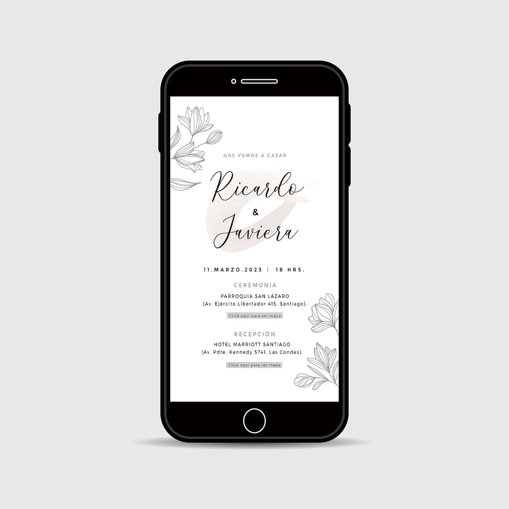 Invitación de matrimonio digital personalizable – Innova Designs