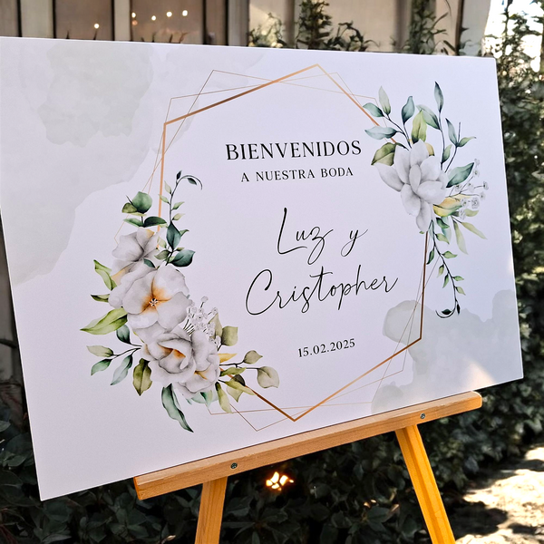 Letrero de Bienvenida para matrimonio – Innova Designs